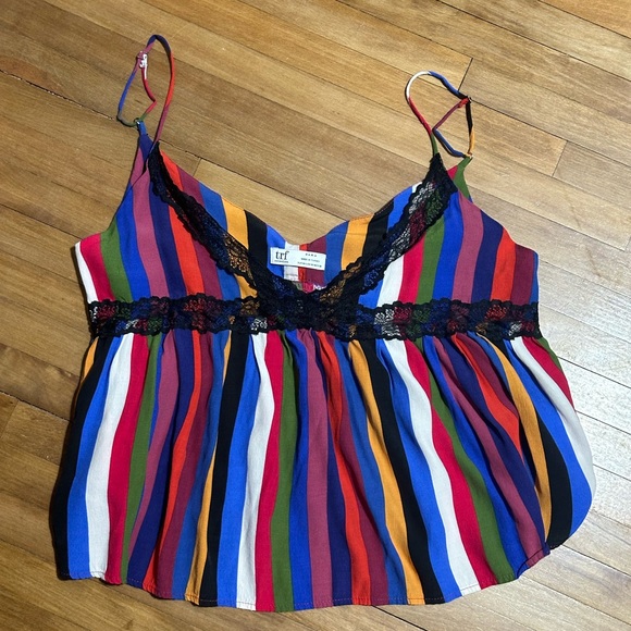 Zara | Tops | Zara Striped Tank Blouse | Poshmark